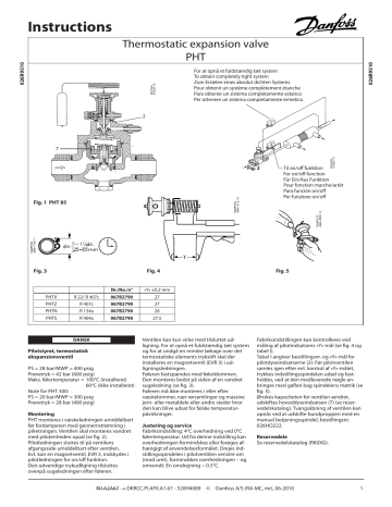 Danfoss PHT Installationsanleitung | Manualzz