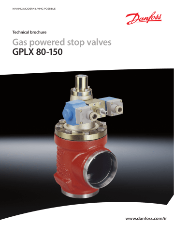 Danfoss Gas powered stop valves, type GPLX Data Sheet | Manualzz