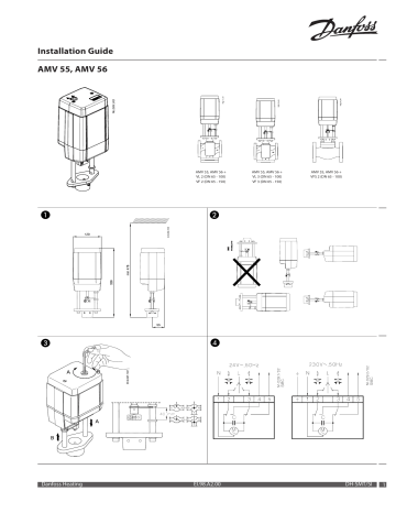 Danfoss AMV 55, AMV 56 Operating Guide | Manualzz