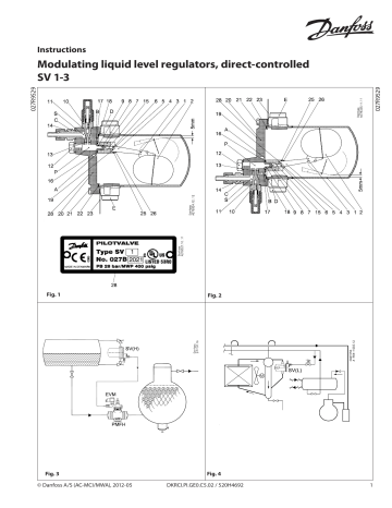 Danfoss SV 1-3 Installation Guide | Manualzz