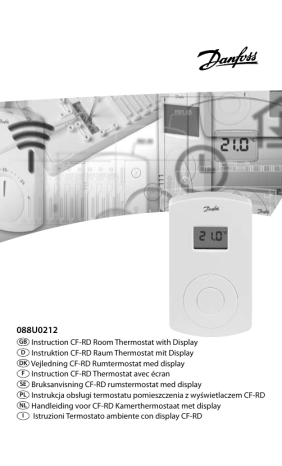 Danfoss CF-RD Room Thermostat Installationsanleitung | Manualzz