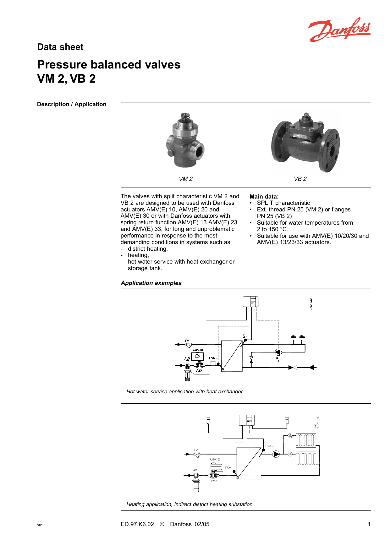 Danfoss VM 2, VB 2 Datasheet | Manualzz