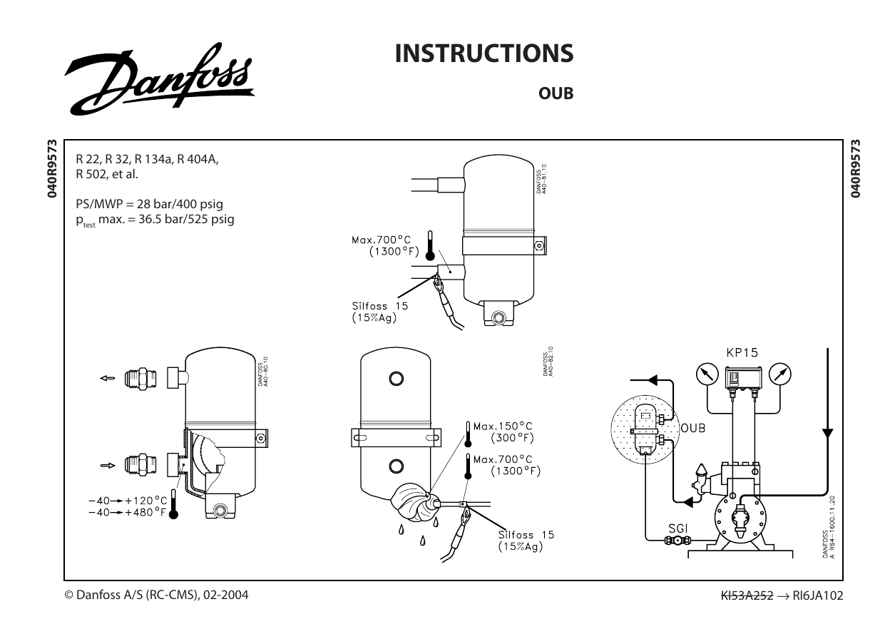 Danfoss OUB Installation guide | Manualzz