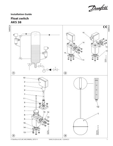 Danfoss AKS 38 Guia de instalação | Manualzz