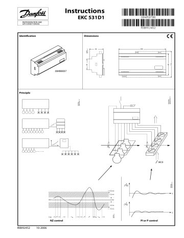 Danfoss EKC 531D1 Installation Guide | Manualzz