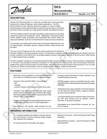 Danfoss DC2 Microcontroller Installation Guide | Manualzz