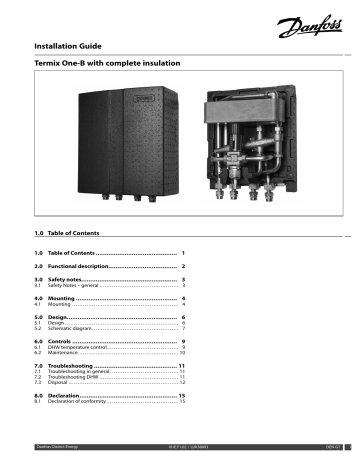 Danfoss Termix One-B Operating Guide | Manualzz