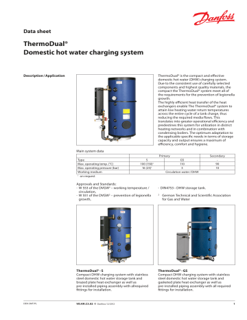 Danfoss ThermoDual Data Sheet | Manualzz