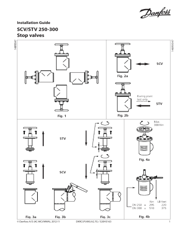 Danfoss SCV/STV Installation Guide | Manualzz
