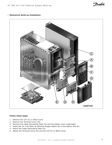 Danfoss VLT® 24 V DC Supply Option MCB 107 Installation Guide | Manualzz