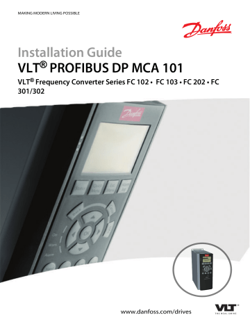 Danfoss VLT® Profibus DP V1 MCA 101 Installation guide | Manualzz
