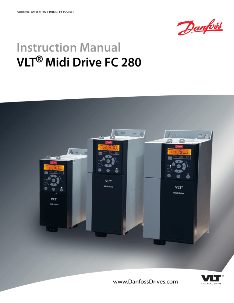Danfoss VLT Midi Drive FC 280 Operating instructions | Manualzz