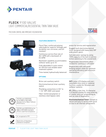 Fleck 9100 Spec Sheet | Manualzz