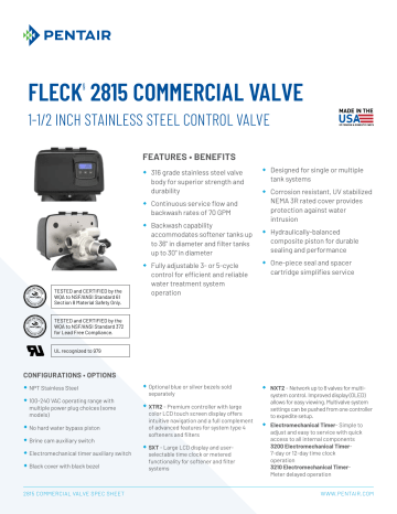 Fleck 2815 Spec Sheet | Manualzz
