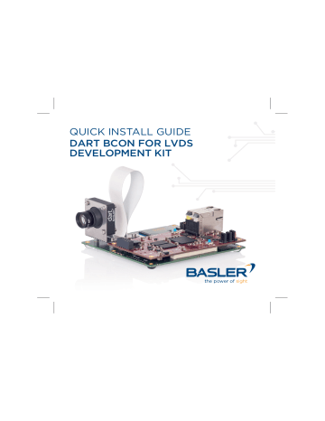 Basler dart BCON for LVDS Quick Install Guide | Manualzz
