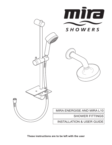 Mira Select Mixer shower EV User Guide | Manualzz