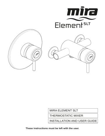 Mira Element Mixer shower SLT BIR Installation & User Guide | Manualzz