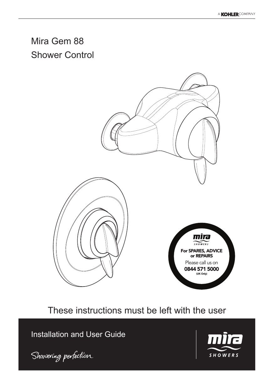Mira Gem 88 User manual | Manualzz