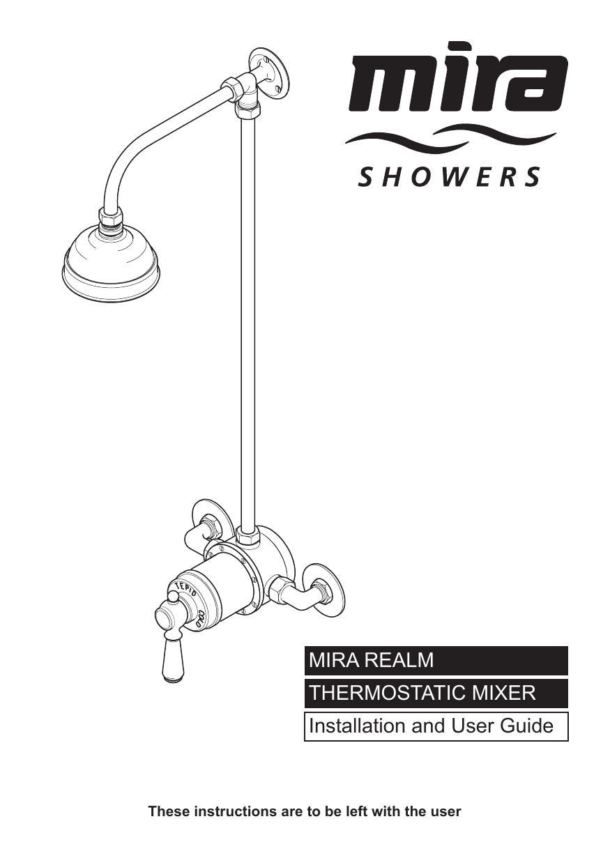 Mira Realm Mixer shower FL ER - B88 (1996-2011) Installation & User ...