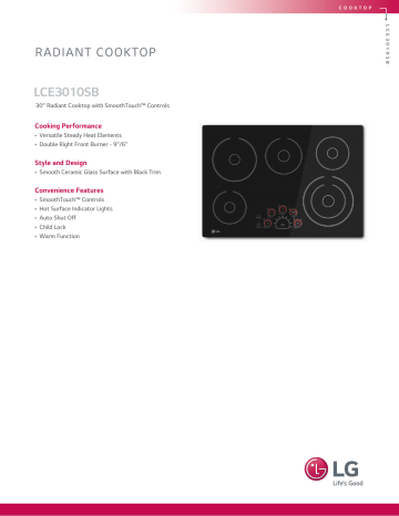 LG LCE3010SB Specification | Manualzz