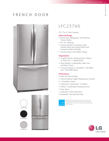 LG LFC23760ST Specification | Manualzz