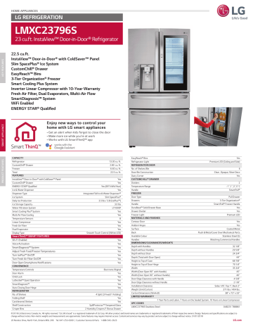 LG LMXC23796S Specification | Manualzz