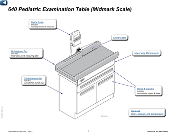 Midmark 640 Pediatric Examination Table User manual | Manualzz