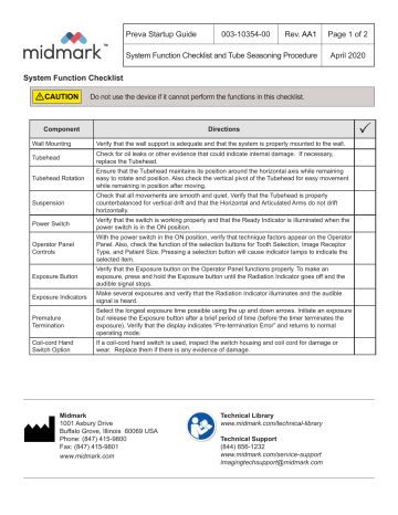 Midmark Preva Dental X-Ray System Guide | Manualzz