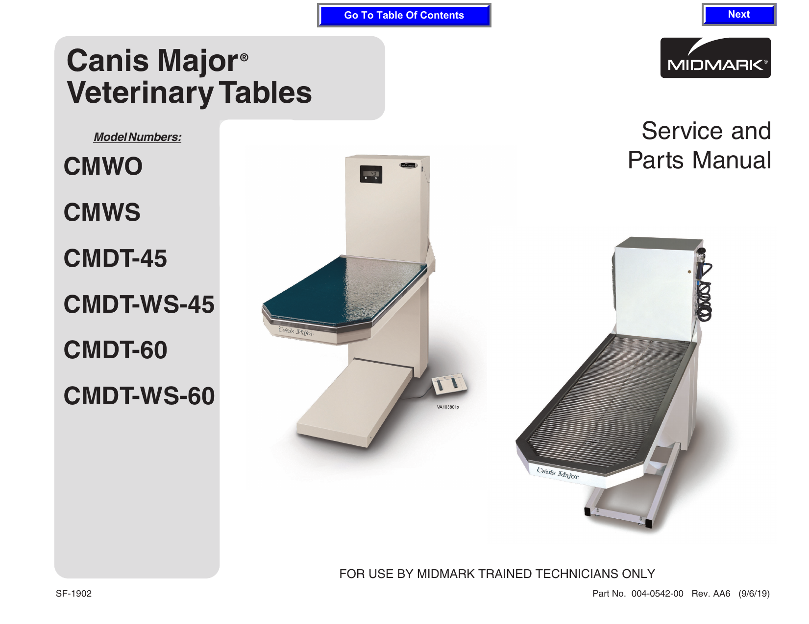 Midmark Canis Major Lift Tables null | Manualzz
