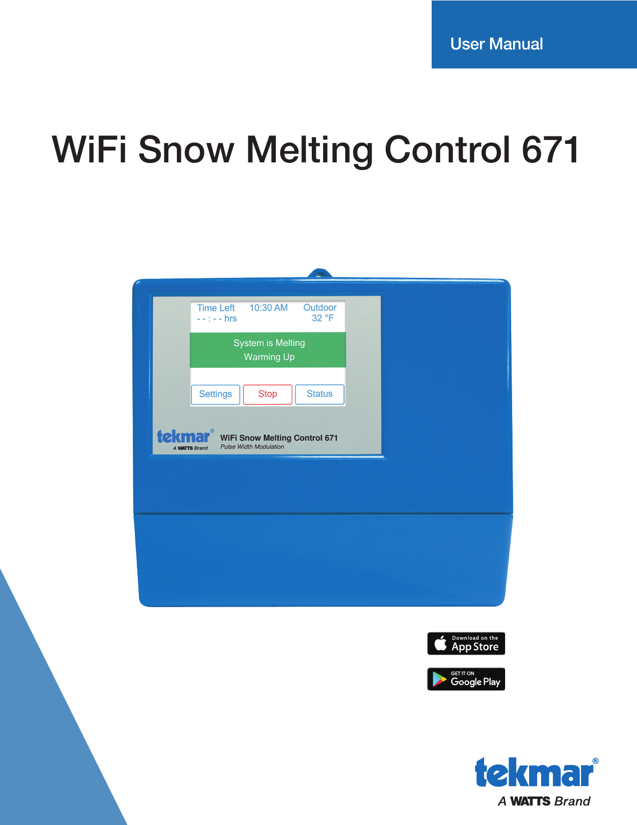 tekmar 671, WiFi Snow Melting Control 671 User manual | Manualzz