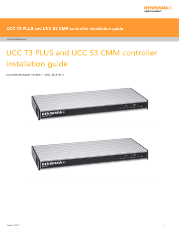 Renishaw UCC T3 PLUS and UCC S3 CMM controller Installation Guide ...