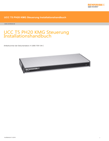 Renishaw UCC T5 Installationsanleitung | Manualzz