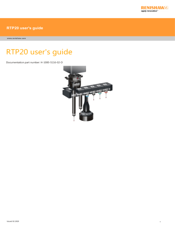 Renishaw RTP20 User Guide | Manualzz