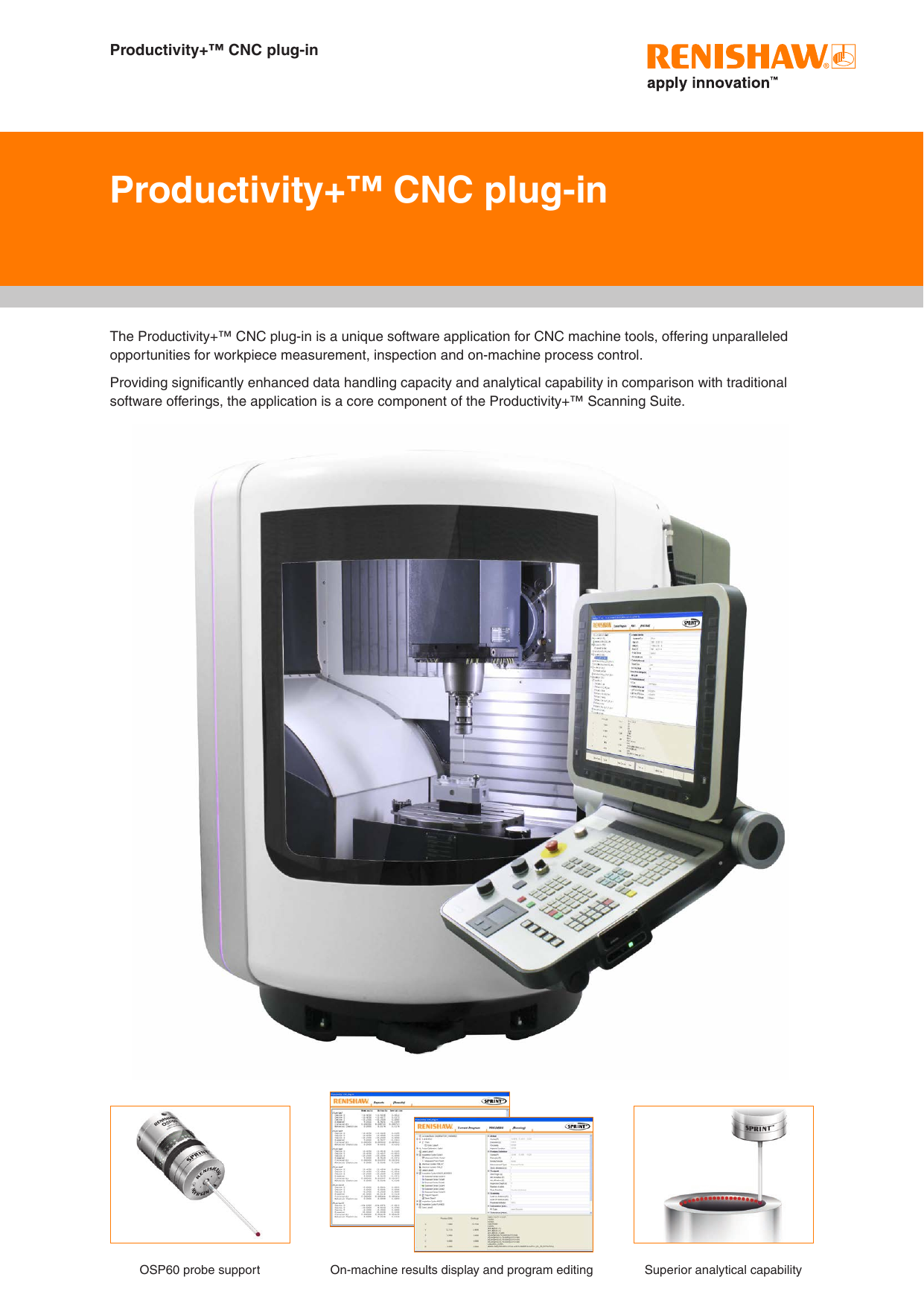 Renishaw Productivity+™ CNC plug-in User manual | Manualzz