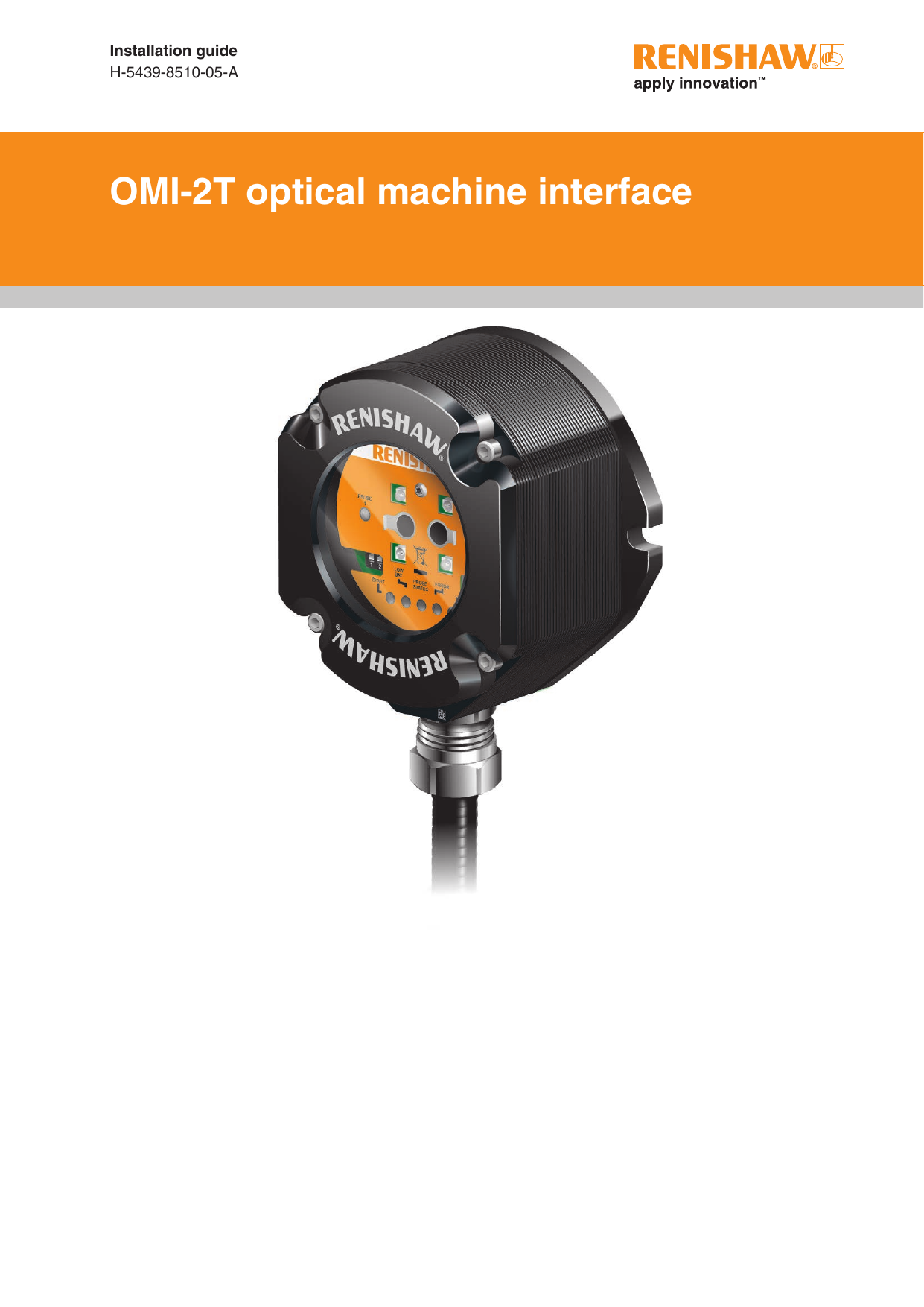 Renishaw OMI-2T optical machine interface Installation Guide | Manualzz