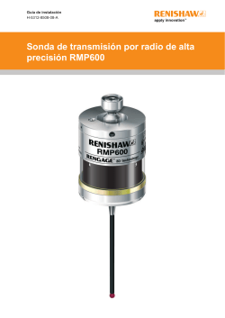 Renishaw RMP600 - Guía de inicio rápido, Guía de instalación, Manual de ...