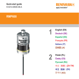 Renishaw RMP600 - Scheda dati, Guida d'installazione, Guida Rapida