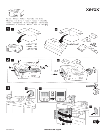 Xerox PrimeLink B9100/B9110/B9125/B9136 Guide d'installation | Manualzz