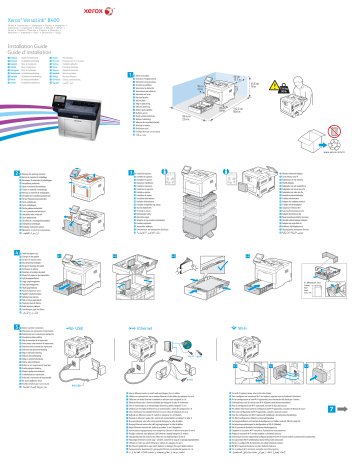 Xerox VersaLink B400 Printer Guide d'installation | Manualzz