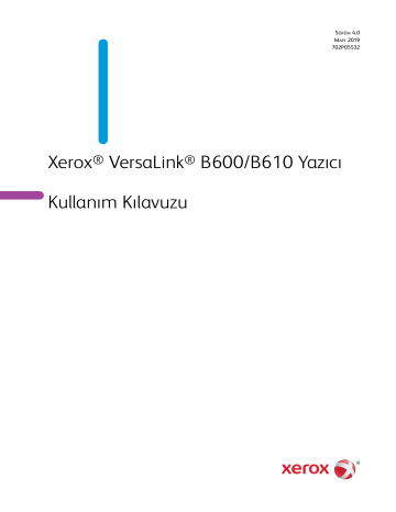Xerox VersaLink B600/B610 Printer Kullanici rehberi | Manualzz