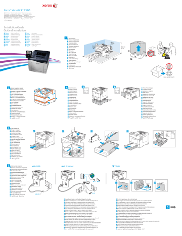 Xerox VersaLink C400 Color Printer Guide d'installation | Manualzz