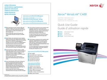 Xerox VersaLink C400 Color Printer Mode d'emploi | Manualzz