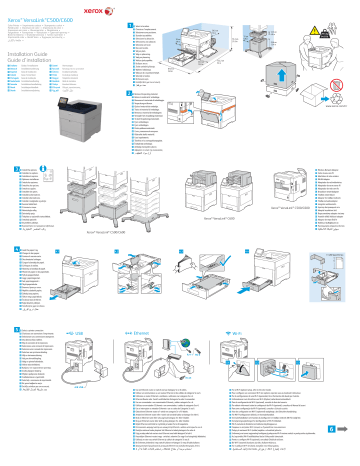 Xerox VersaLink C600 Printer Guide d'installation | Manualzz