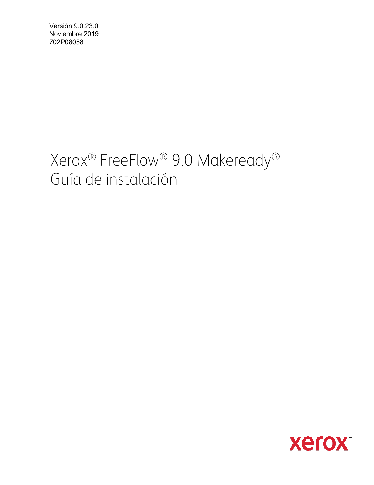 Xerox FreeFlow Makeready Guía de instalación | Manualzz