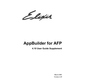 Xerox Elixir Forms Development Software User Guide | Manualzz