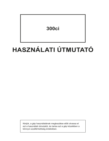 Utax 300ci Copy System Instruction | Manualzz