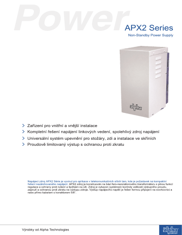 Alpha APX2 Series Datasheet | Manualzz