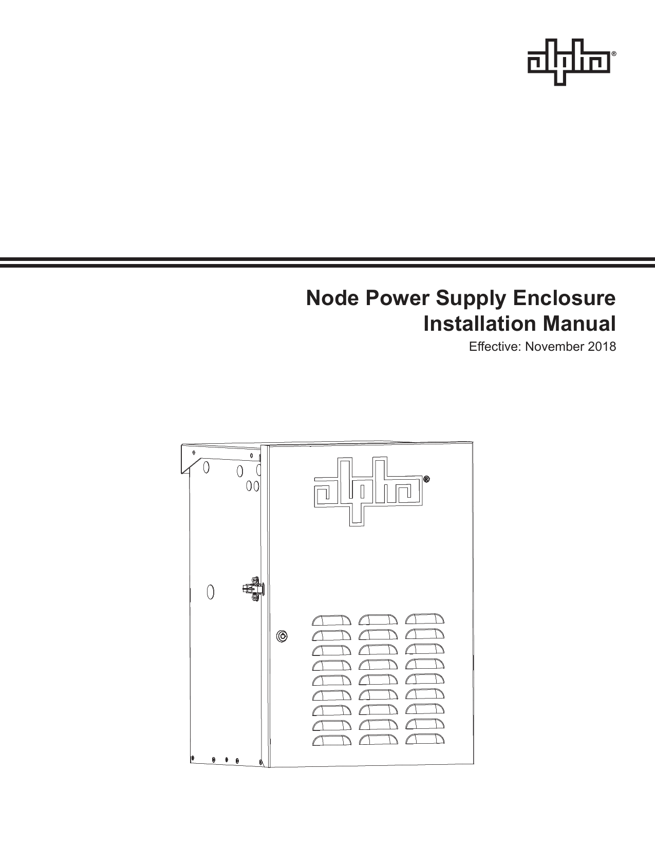 Alpha Node Power Supply (NPS) Enclosure Installation guide | Manualzz