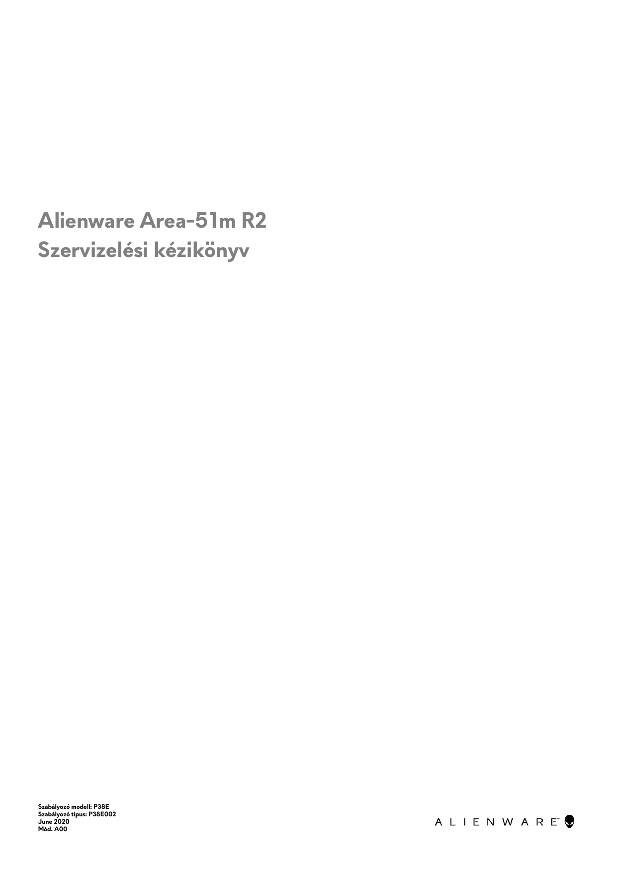 Alienware Area-51m R2 Laptop Navodila za uporabo | Manualzz