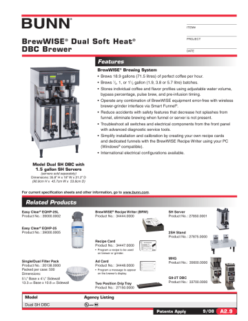 Bunn-O-Matic SH Server General Manual | Manualzz